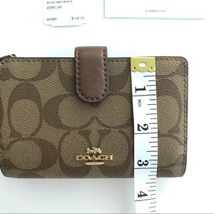 Coach | Bags | Coach Classic Signature Wallet Medium Pvc Leather | Poshmark